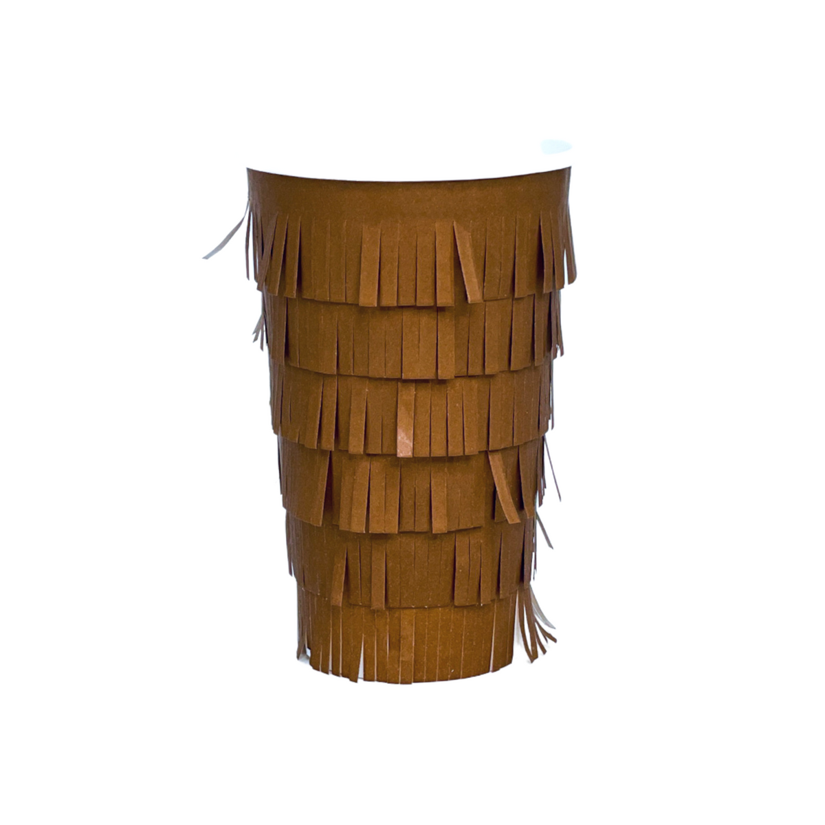 Brown Fringe Cup (Set of 8)