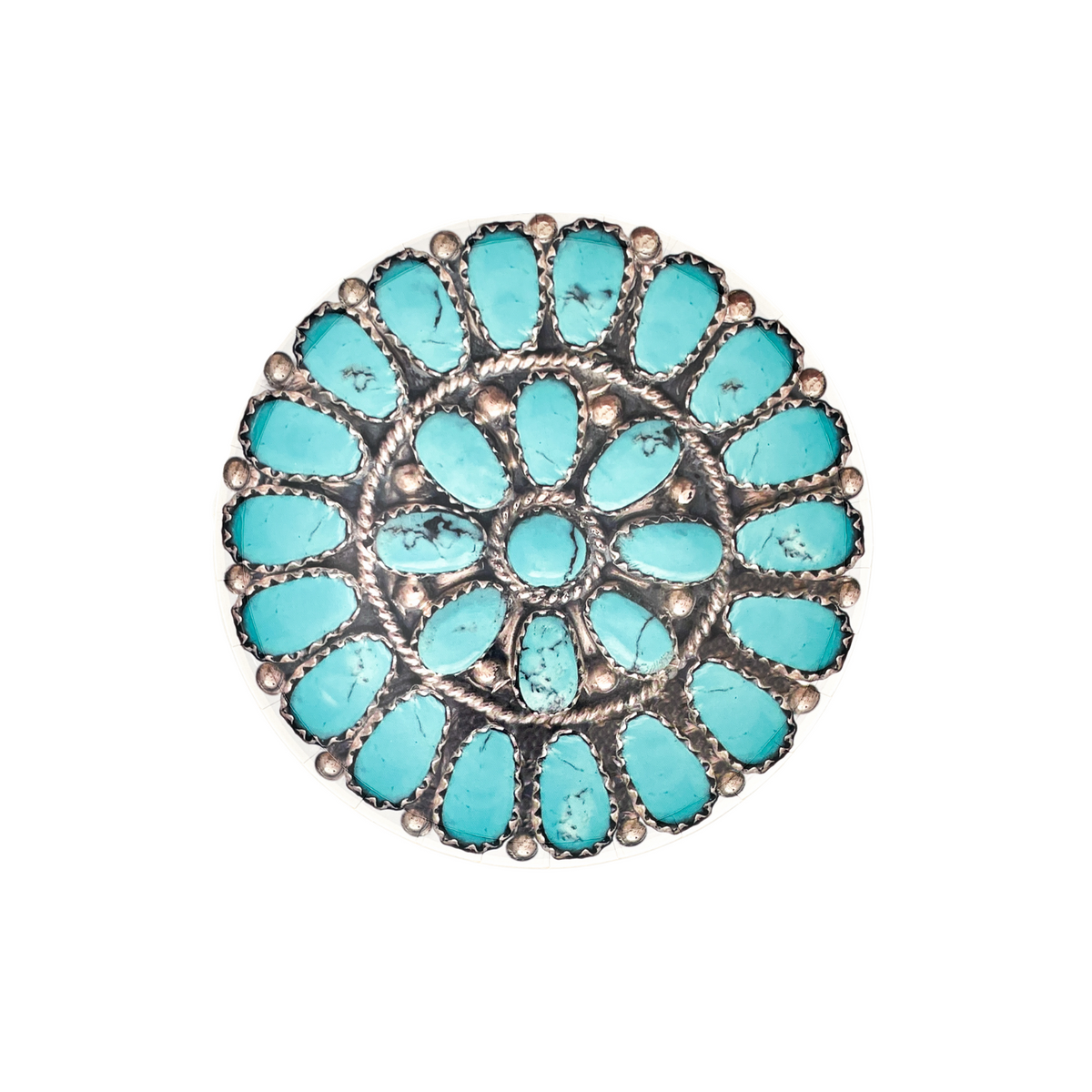 Turquoise Cluster Dessert Plates (Set of 8)